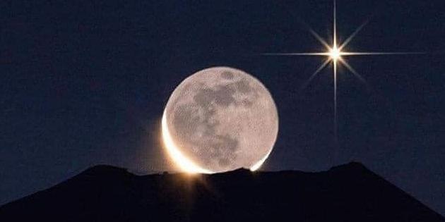 Опубликован уникальный снимок соединения Луны с Венерой - Gisher News